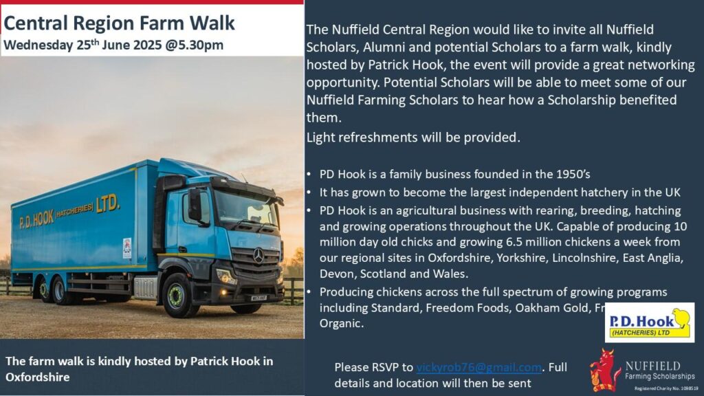 Nuffield Central Region Farm Walk Agri Events
